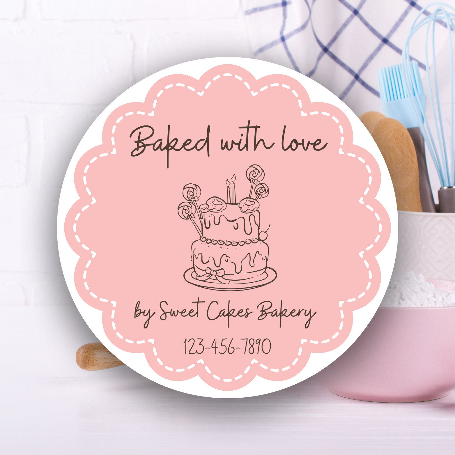 Custom Baking Sticker / Custom Kitchen Label / Custom Baked - Etsy