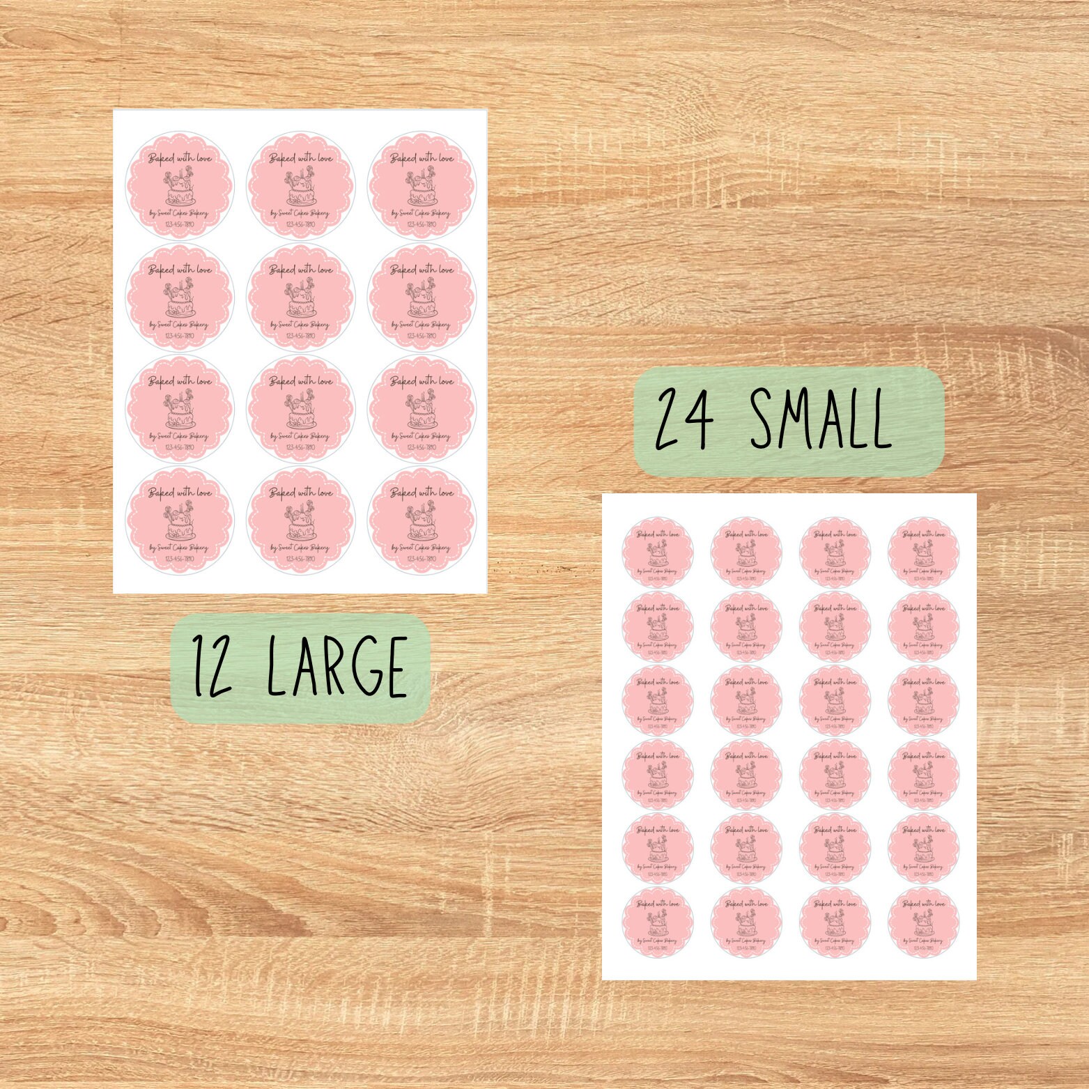 Custom Baking Sticker / Custom Kitchen Label / Custom Baked - Etsy