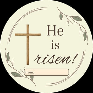 Easter Basket Tag Printable / Christian Easter Printable Tag / Easter ...