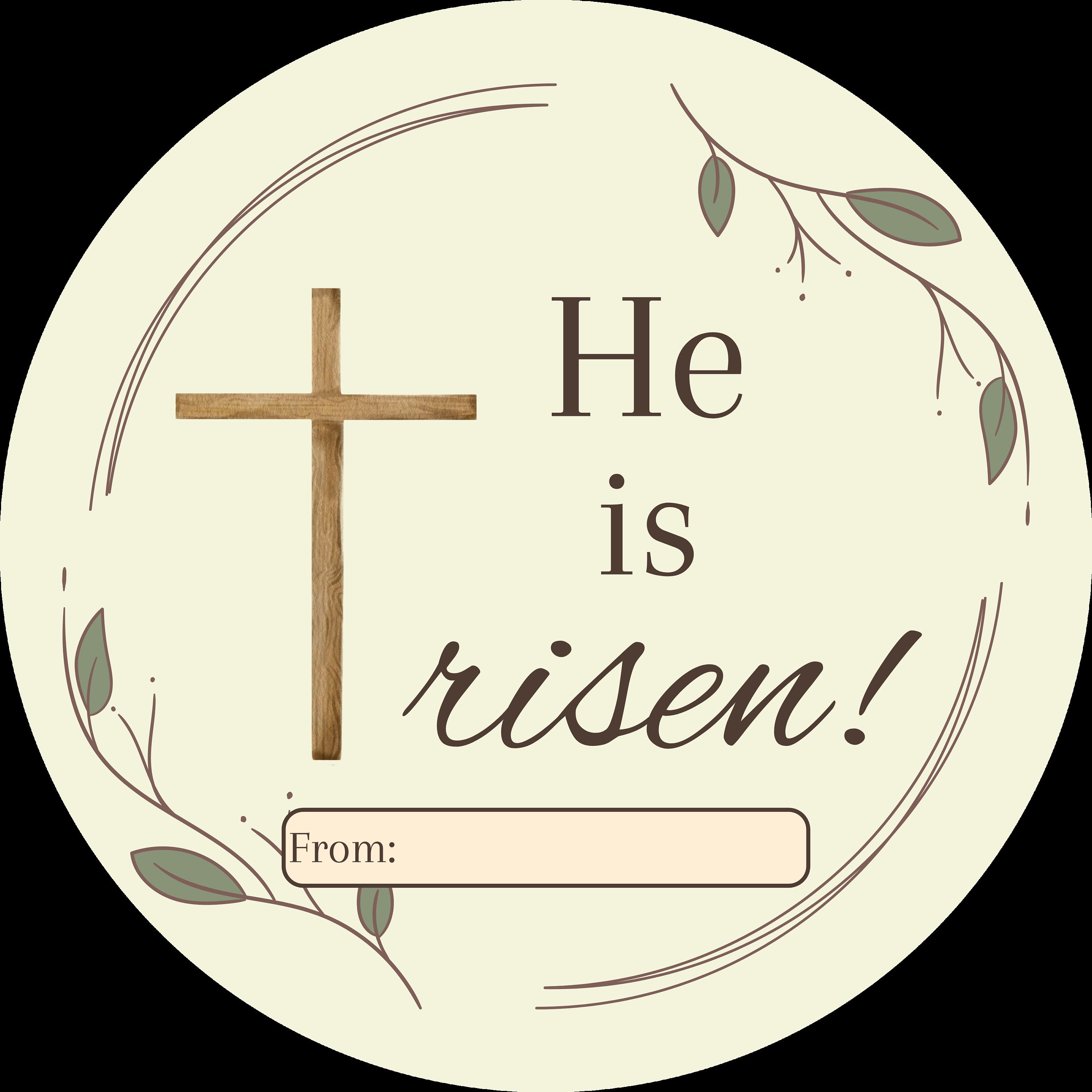 Easter Basket Tag Printable / Christian Easter Printable Tag / Easter ...