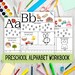Toddler Preschool Alphabet Worksheet Printable Bundle / Montessori ...