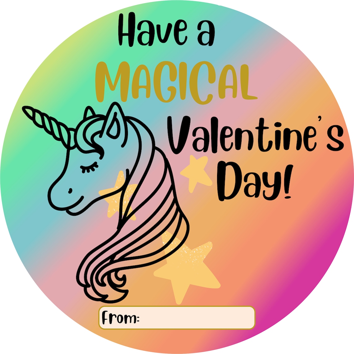 Magical Unicorn Valentine Printable / Have a MAGICAL Valentines Day Kid ...
