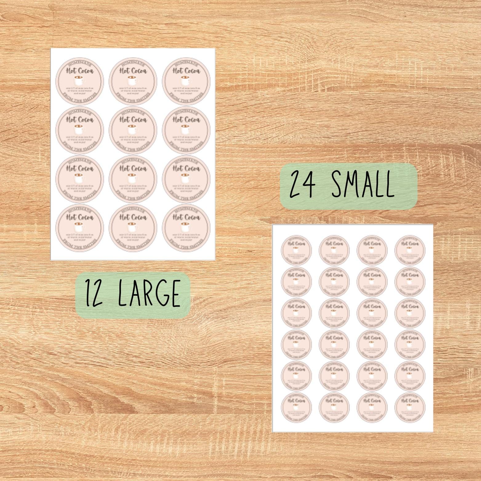Custom Hot Chocolate Drink Mix Watercolor Label: Personalized Mason Jar ...