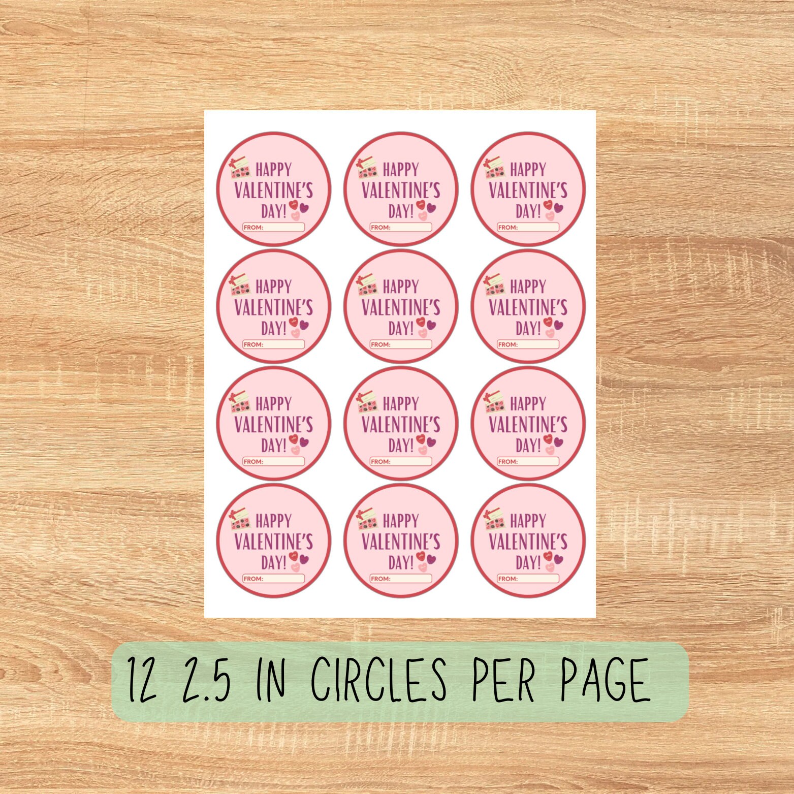 Retro Valentine Printable / Candy Heart Printable Kids / Valentines Day ...