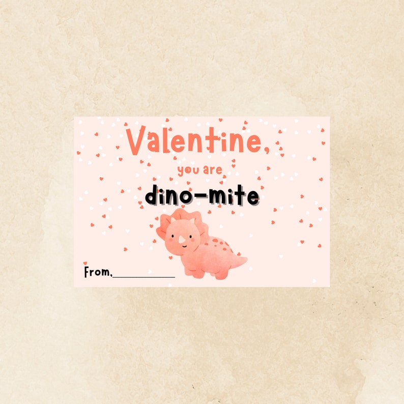 You Are Dinomite Printable Valentine / Friend Valentine/ Valentine Gift ...
