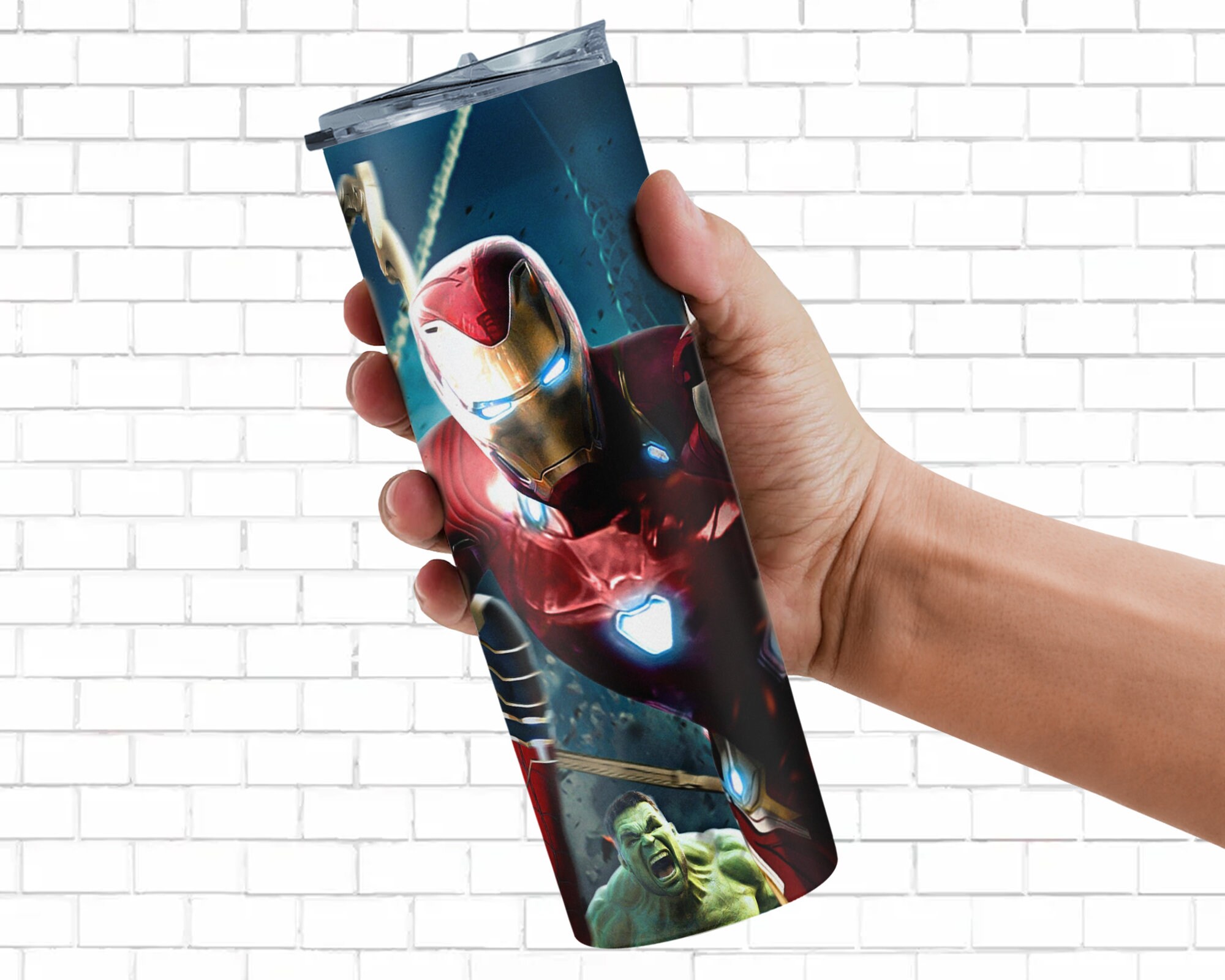 Marvel Heroes Tumbler Skinny / Marvel Heroes Mock-up Straight Design ...