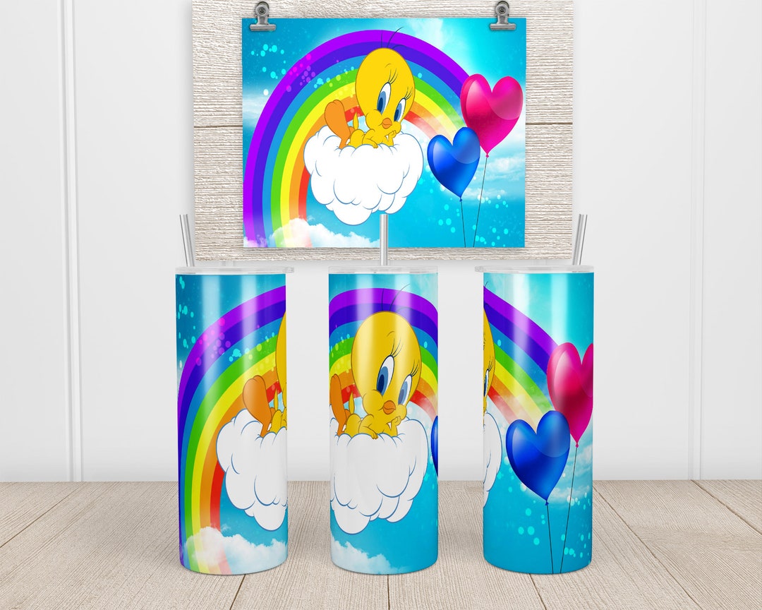 Tweety Cartoon 20 Oz Tumbler PNG | Skinny Tumbler Seamless 20oz Wrap ...
