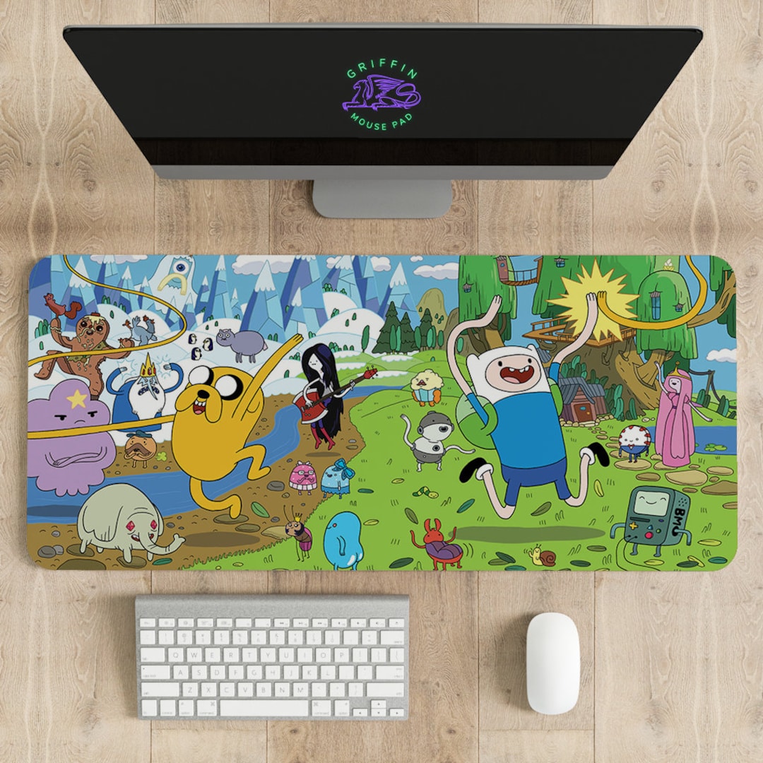 Adventure Time Mouse Pad , Different Sizes Personalized Printing ...