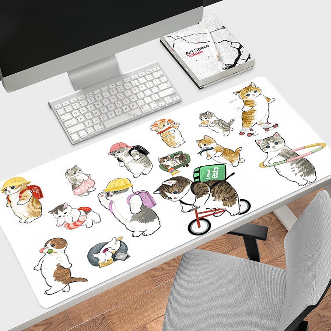 Kawaii Cat Mouse Pad #2, Different Sizes Personalized Printing, Gaming ...