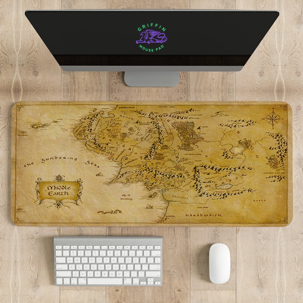 The Lord of the Rings Map Desk Mat sold by Simone*jade*igbo | SKU ...