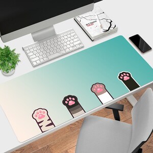 Kawaii Cat Mouse Pad , Different Sizes Personalized Printing, Gaming ...