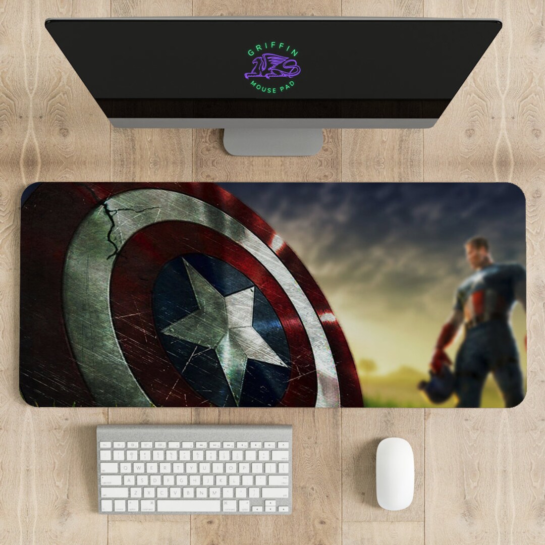 Captain America Mouse Pad, Different Sizes Personalized Printing ...