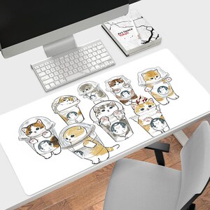 Kawaii Cat Mouse Pad #2, Different Sizes Personalized Printing, Gaming ...
