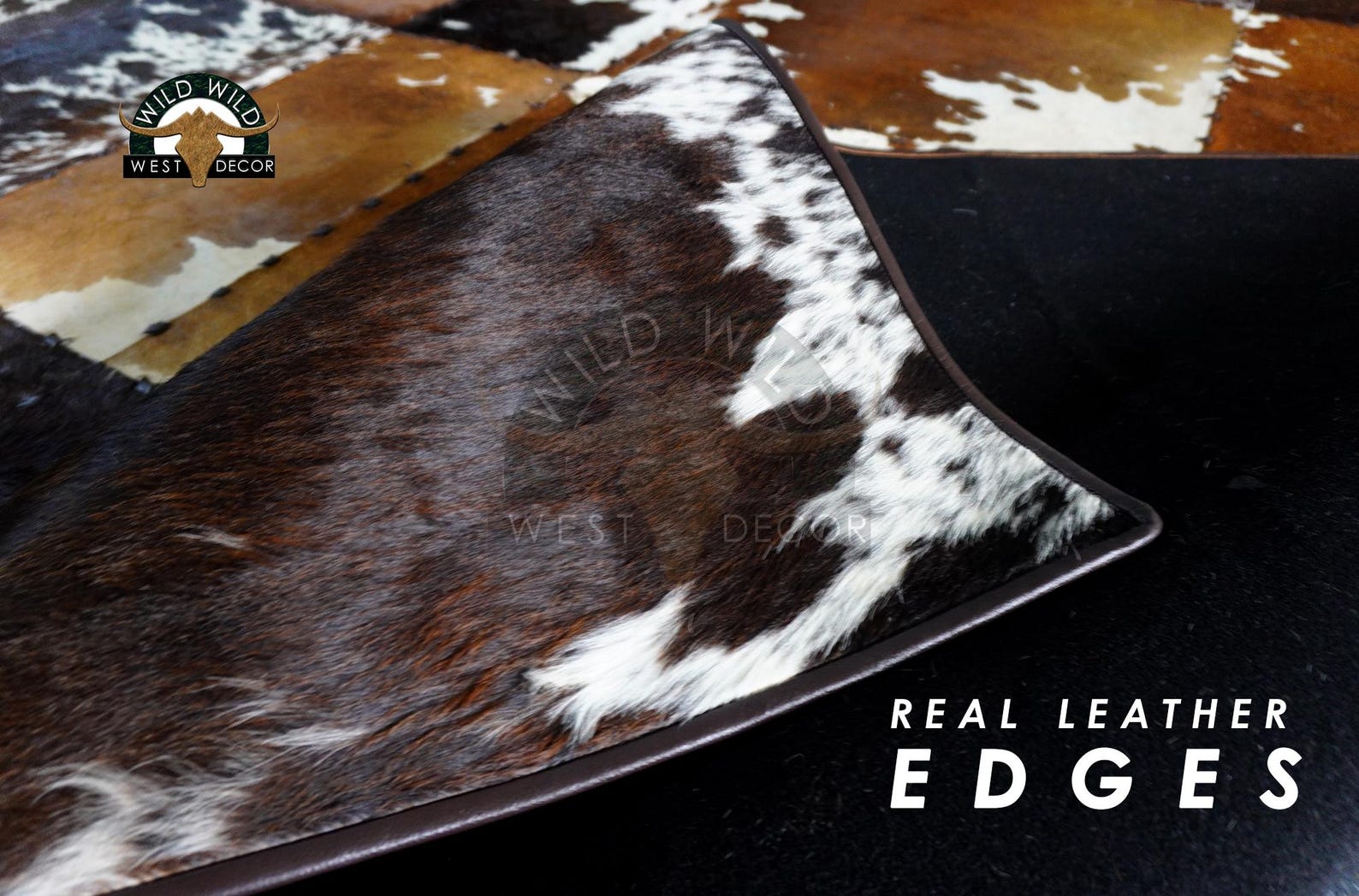Natural Cowhide Patchwork Rug | Handmade Cowhide Carpet | Home Décor ...