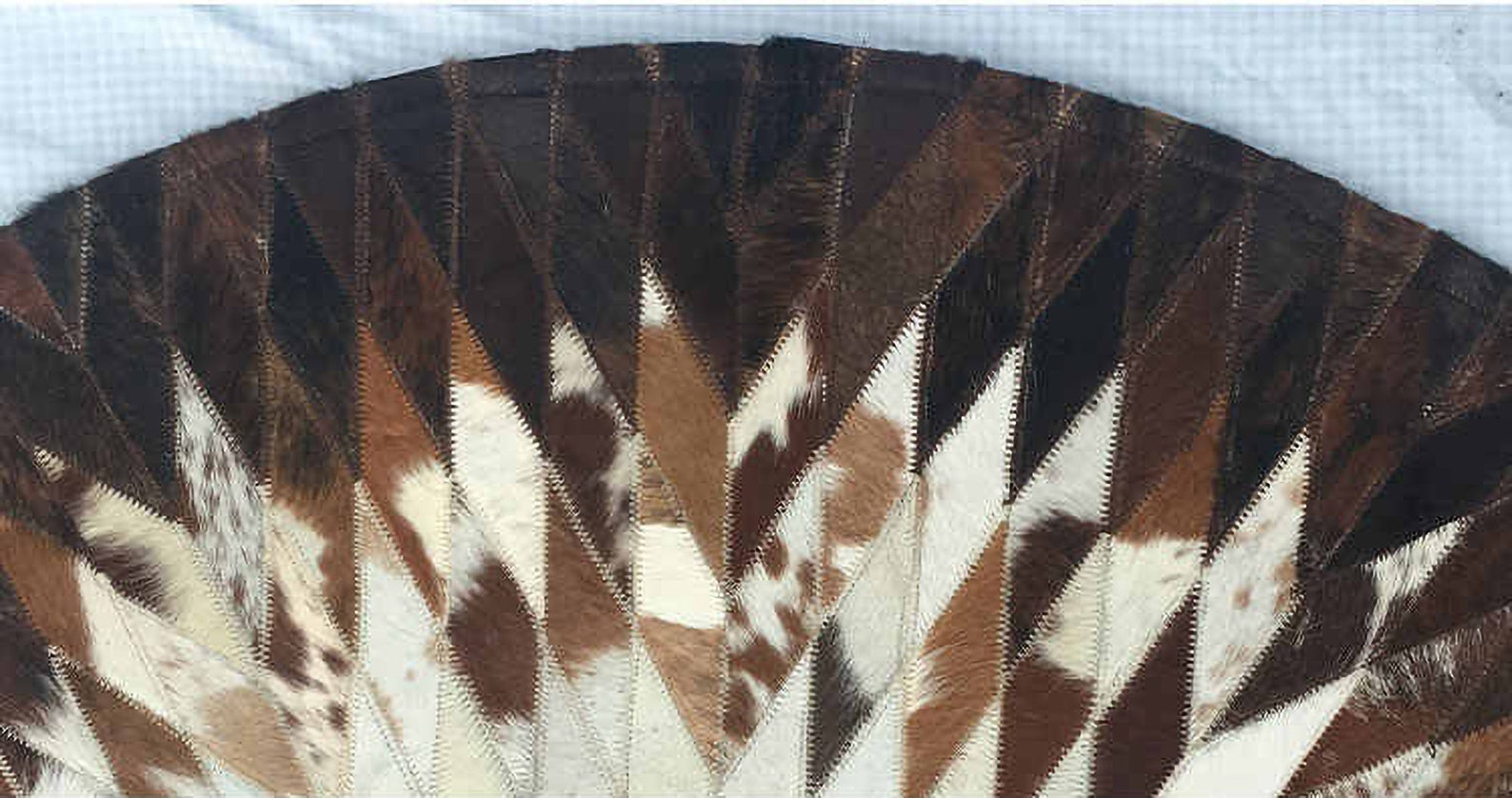 Natural Cowhide Leather Area Rug Handmade Cowhide Patchwork Carpet Home ...