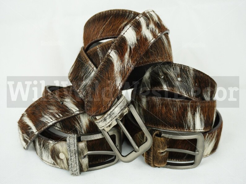 Real COWHIDE Leather Belts for Adults 100% Natural Cow Hide - Etsy