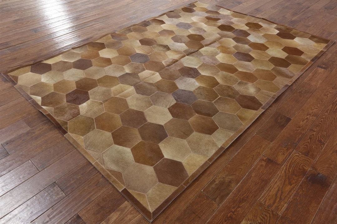 Natural Cowhide Patchwork Rug | Handmade Cowhide Carpet | Home Décor ...