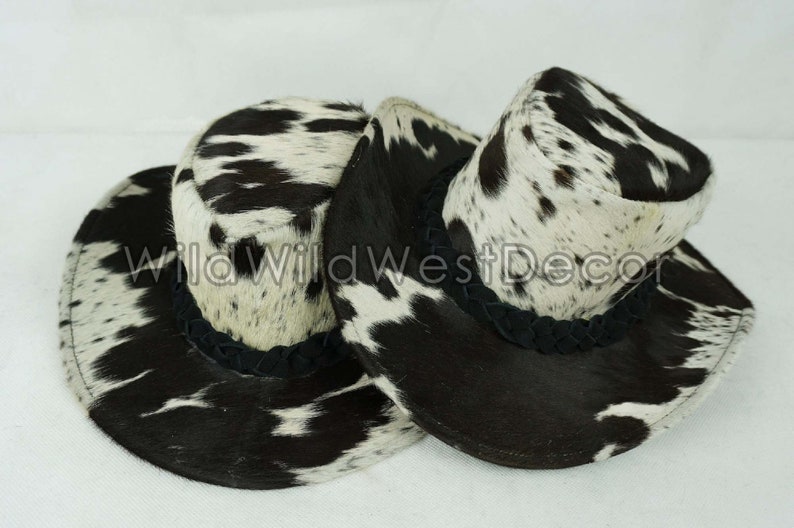 Real Cowhide Cowboy Hat With Adjustable Strap Cowboy Hat for - Etsy