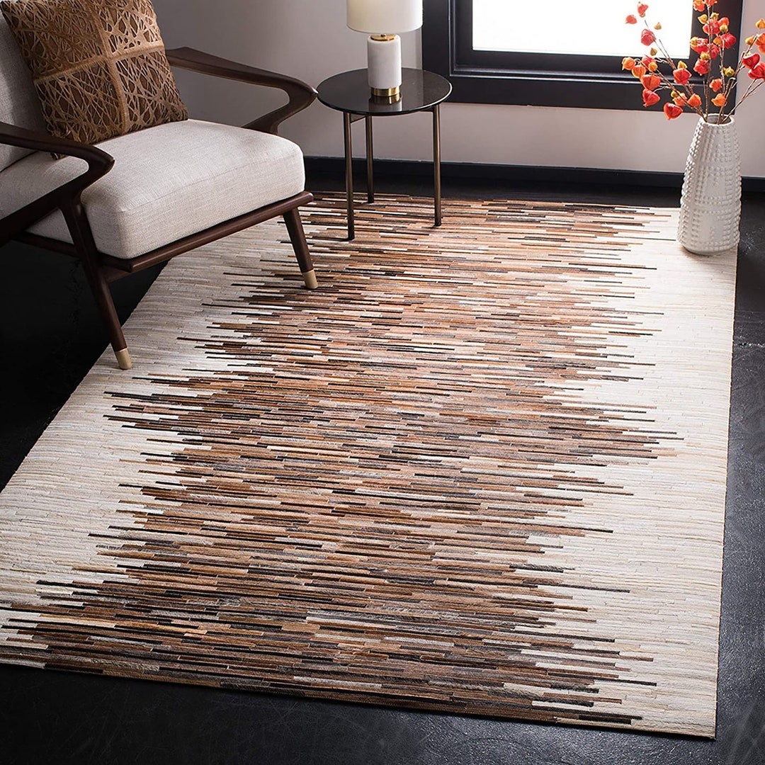 Natural Cowhide Patchwork Rug | Handmade Cowhide Rug| Home Décor Cow ...