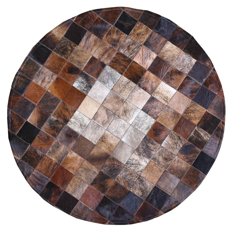 Natural Cowhide Leather Area Rug | Handmade Cowhide Patchwork Carpet ...