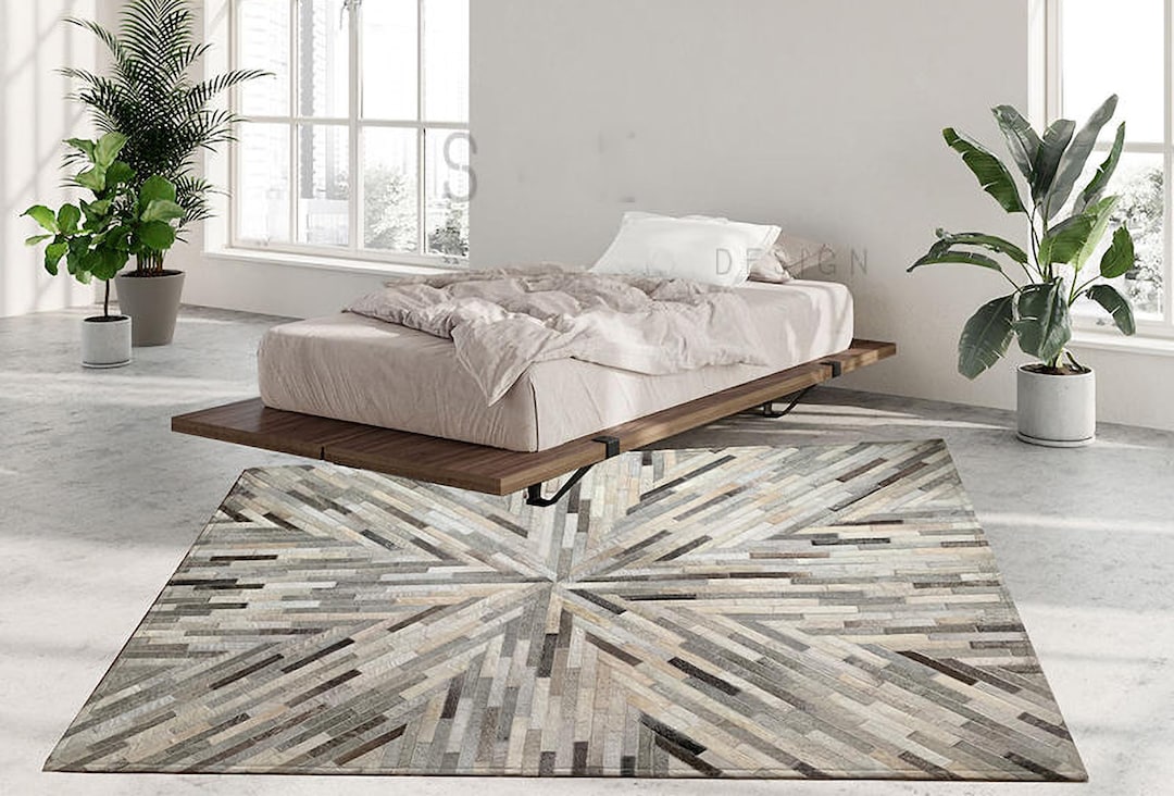 Natural Cowhide Patchwork Rug | Handmade Cowhide Carpet | Home Décor ...