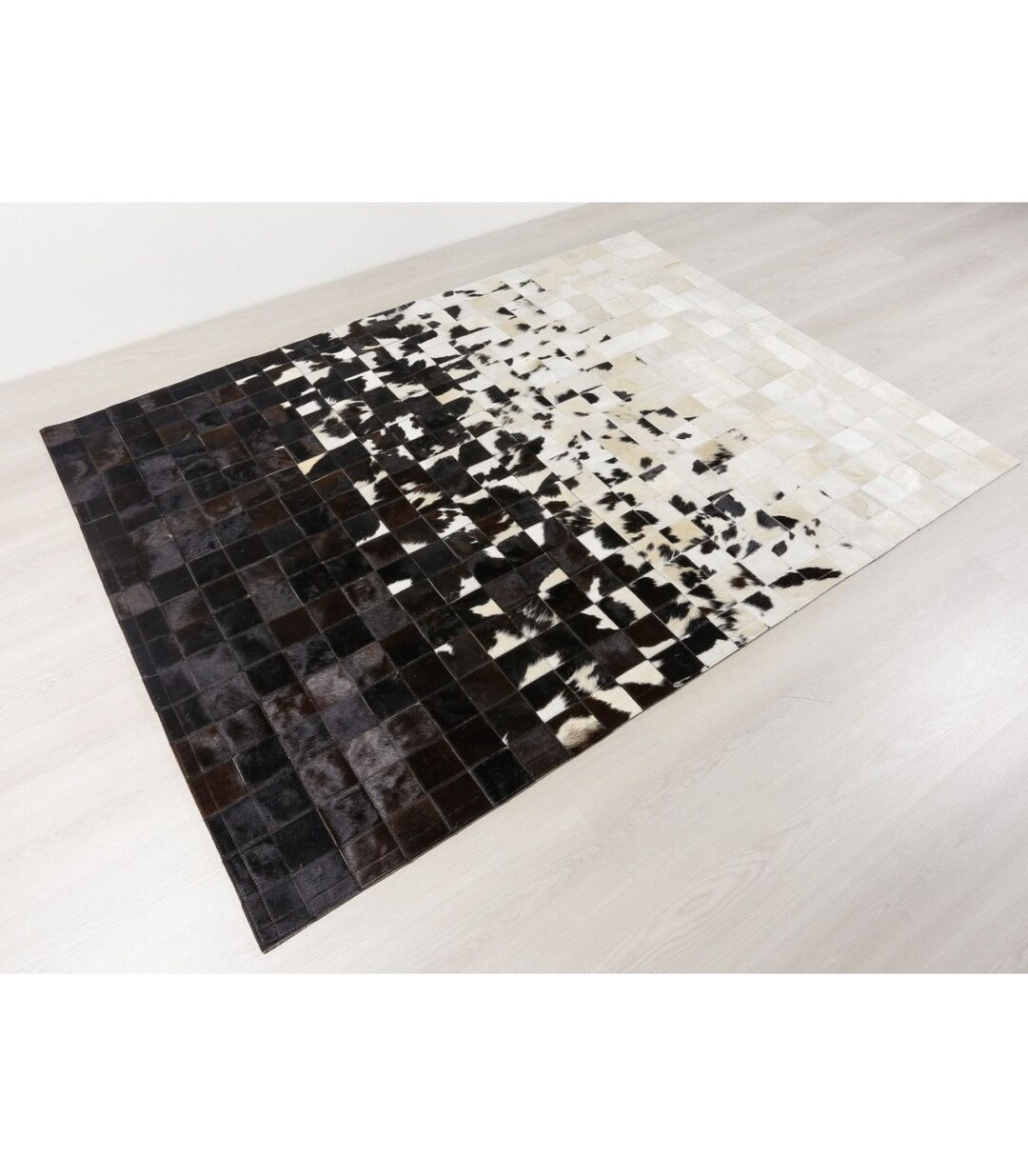 Natural Cowhide Patchwork Rug Handmade Cowhide Carpet Home Décor Cow ...