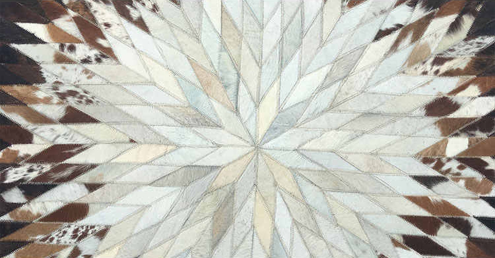 Natural Cowhide Leather Area Rug Handmade Cowhide Patchwork Carpet Home ...