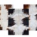 Natural Cowhide Leather Area Rug Handmade Cowhide Patchwork Carpet Home ...