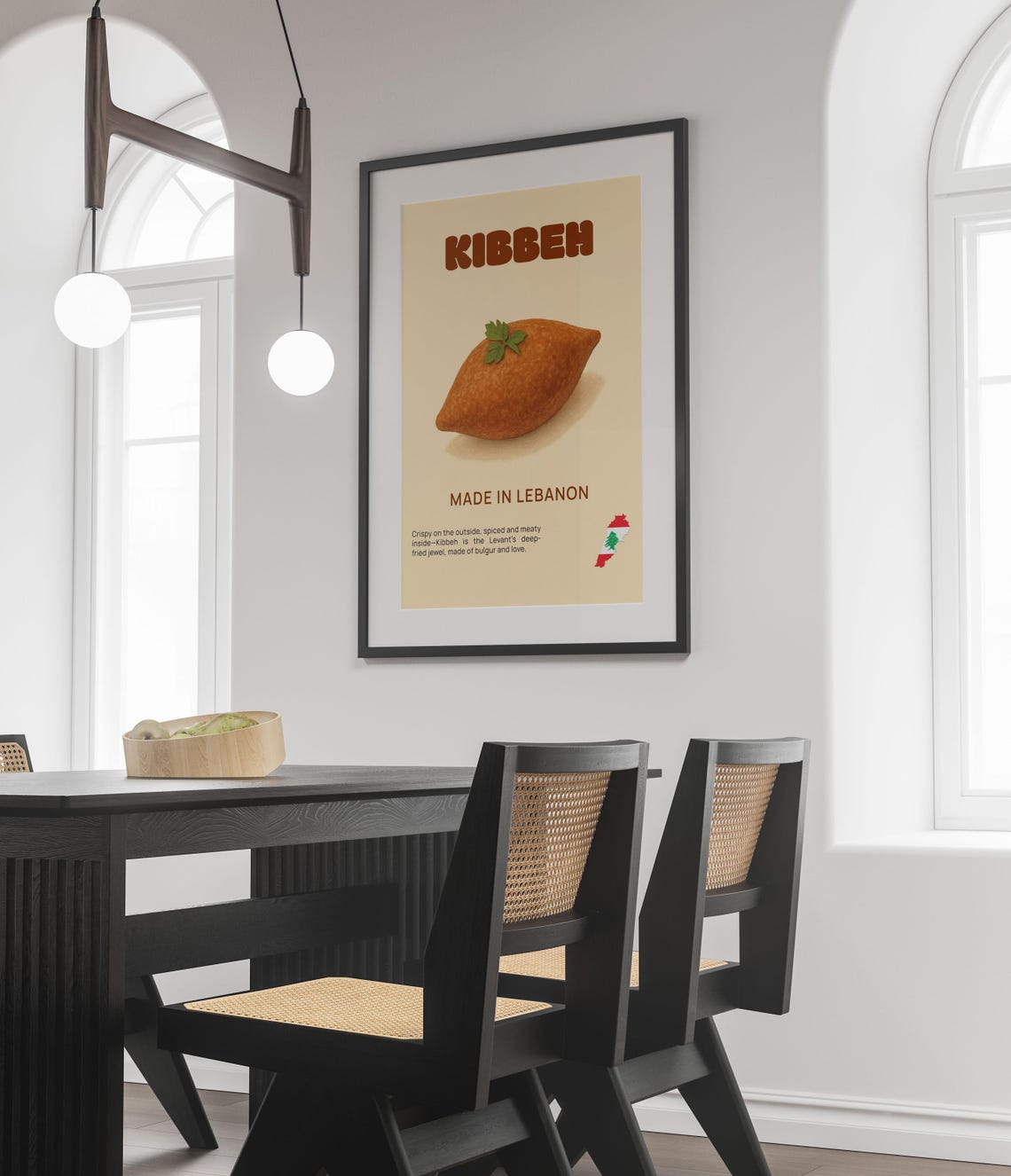 Lebanese Kibbeh Food Print: Kitchen Wall Art (digital Download - Etsy