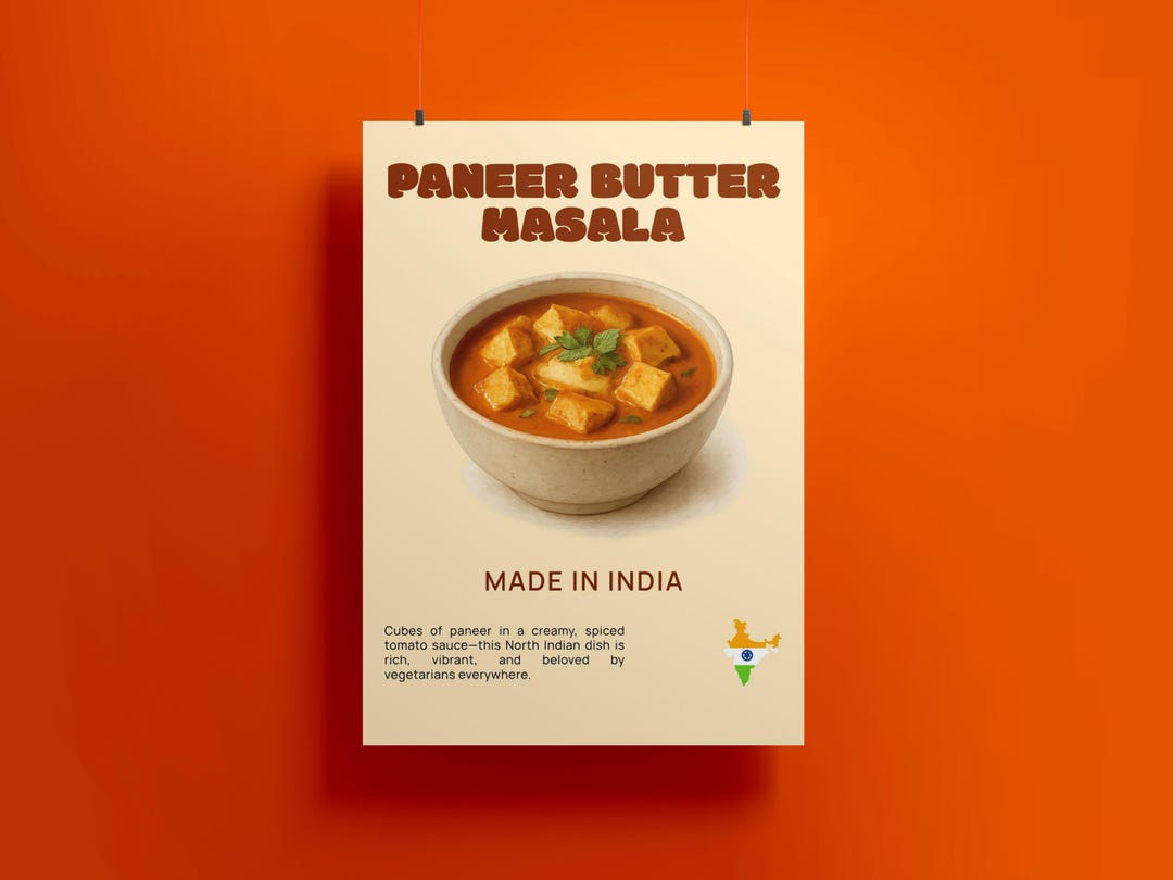 Paneer Butter Masala Print, Indian Food Poster (digital Download) - Etsy