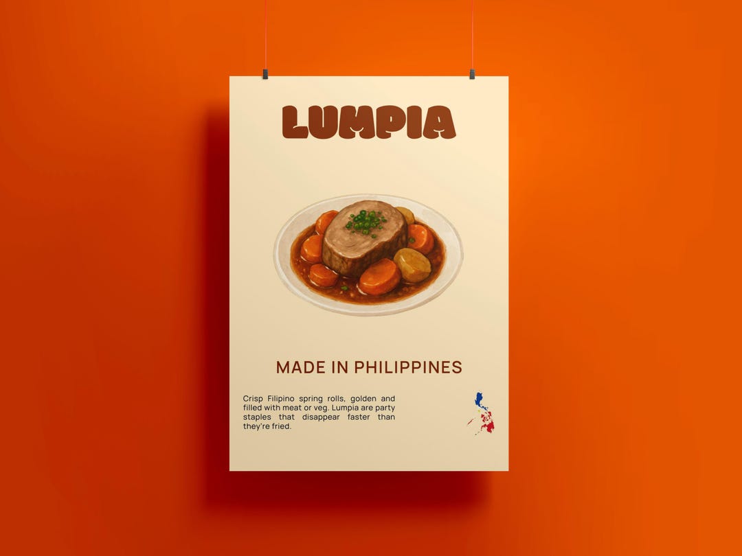 Lumpia Print: Filipino Food Poster, Kitchen Wall Art (digital Download ...