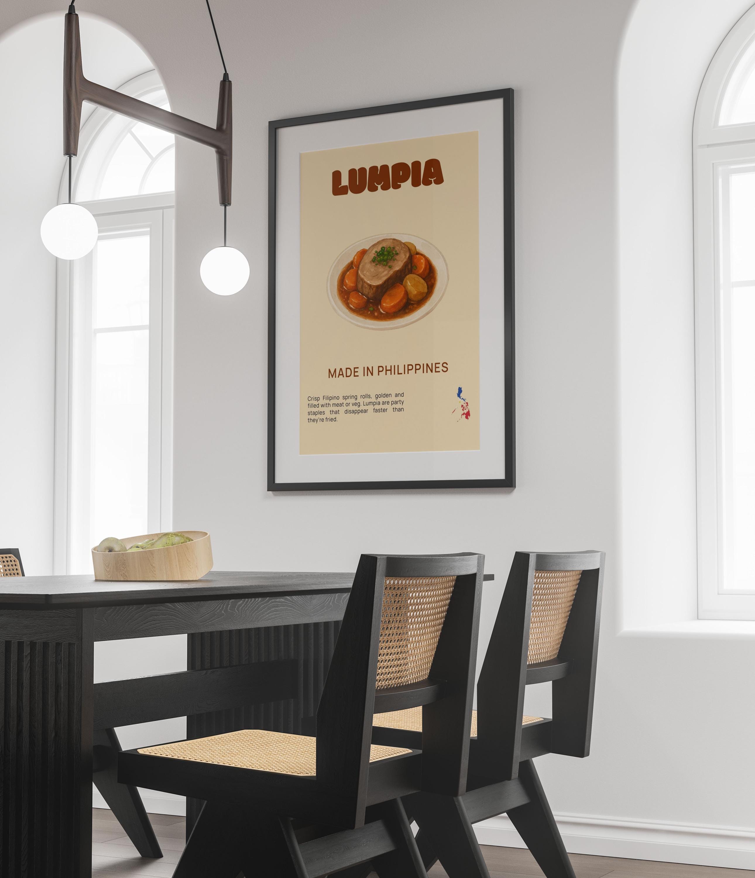 Lumpia Print: Filipino Food Poster, Kitchen Wall Art (digital Download ...