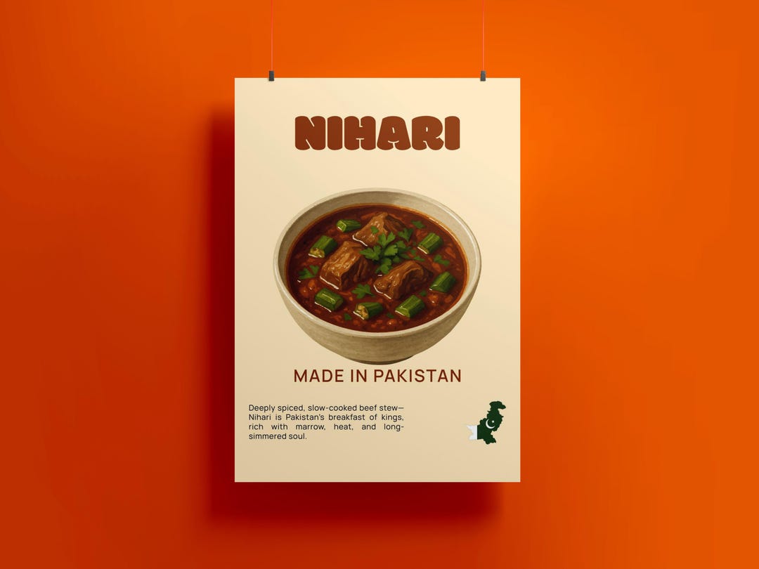 Pakistani Nihari Food Print: Kitchen Dining Room Wall Art (digital ...