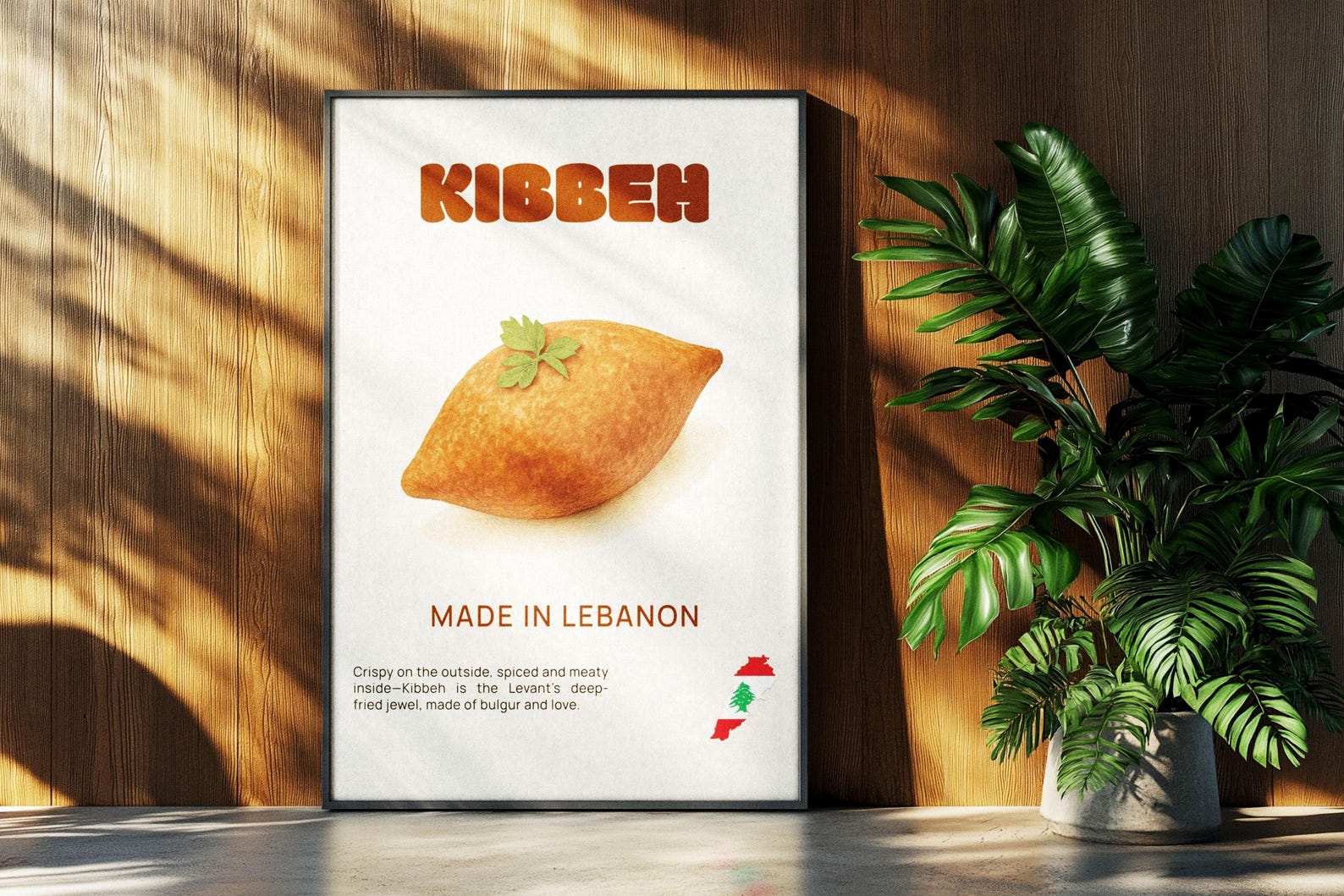 Lebanese Kibbeh Food Print: Kitchen Wall Art (digital Download - Etsy