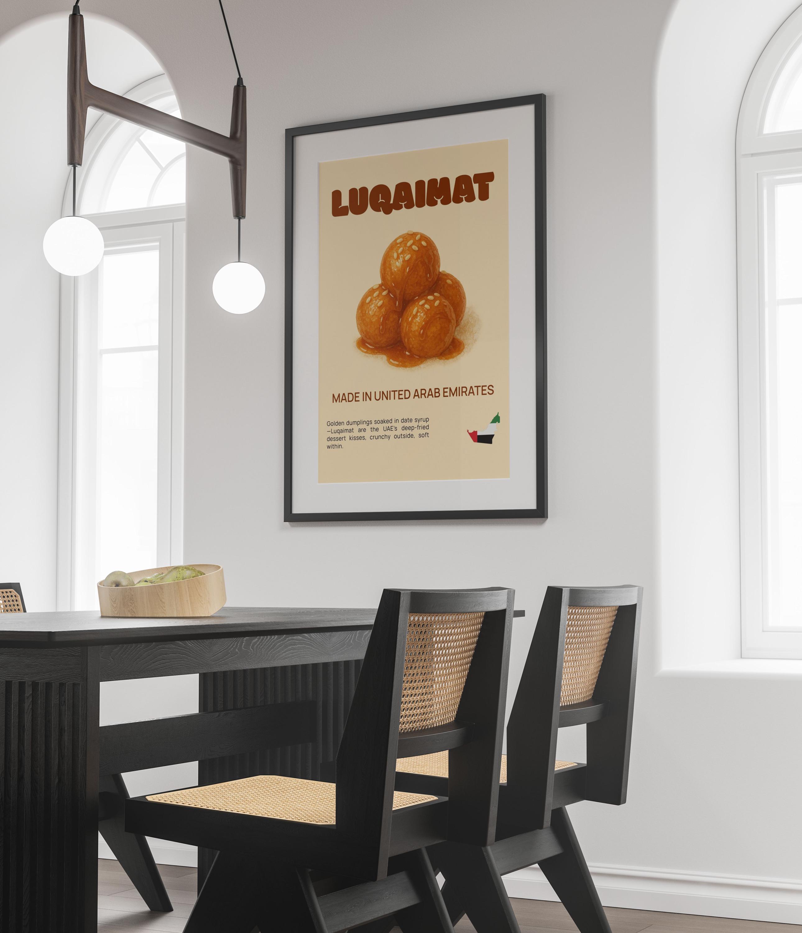 Luqaimat Food Poster: Emirati Cuisine Art Print (digital Download) - Etsy
