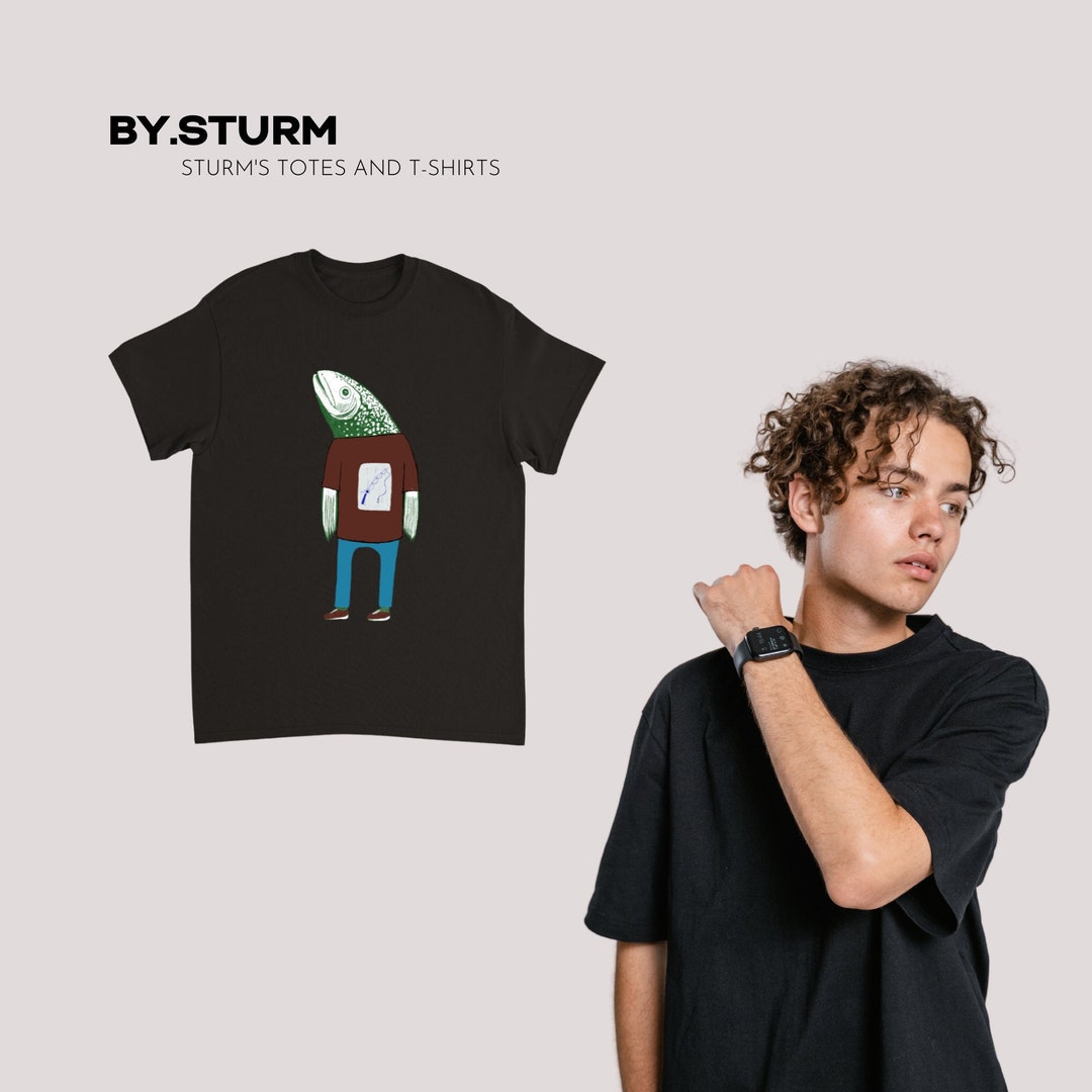 T-shirt Design, Fishman T-shirt, for Him, for Her - Etsy