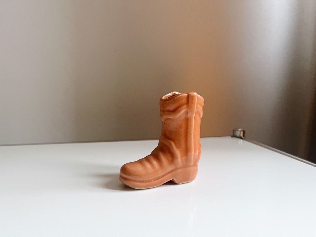 Cowboy Ceramic Western Boots – Unique Western-inspired Decor Piece ...