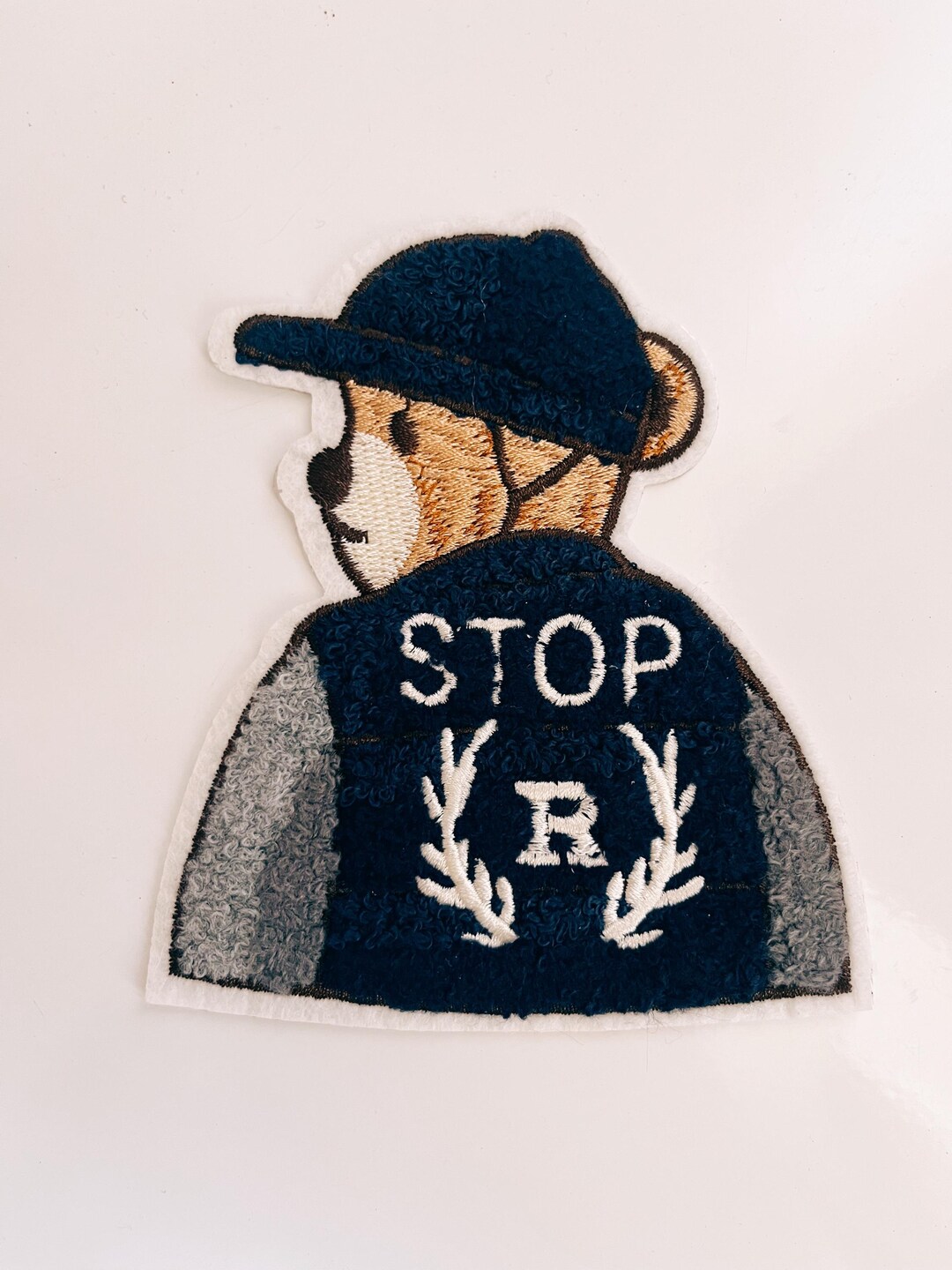 Large Teddy Bear Patch – High-quality Embroidered Design for Jackets ...