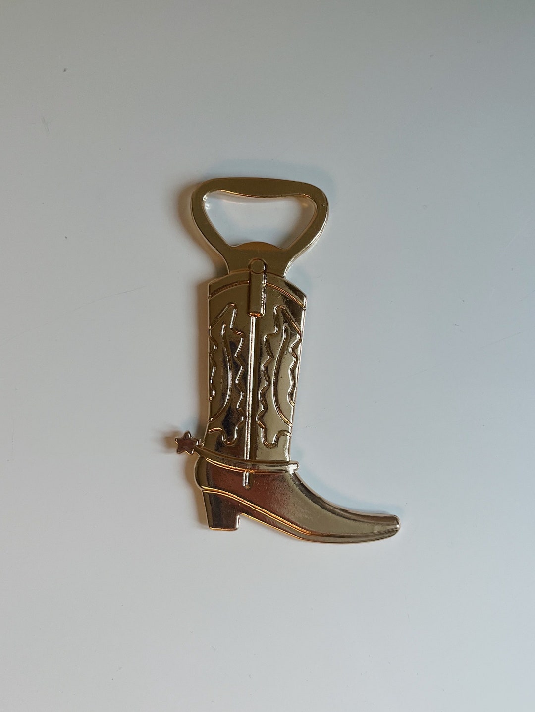 Cowboy Boot Bottle Opener – Fancy Gold Western-inspired Design, Perfect ...