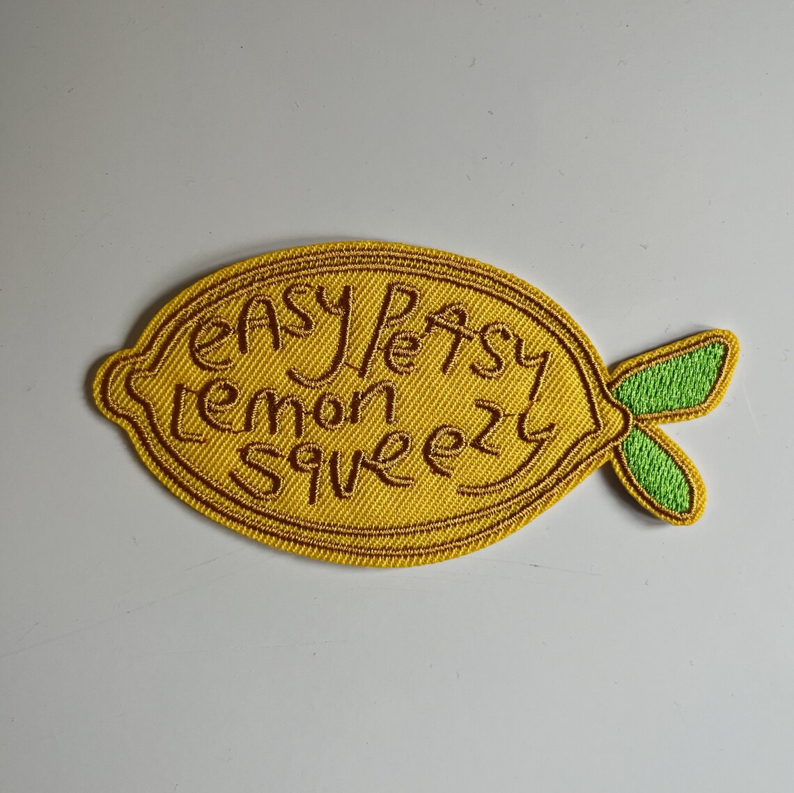 Patch easy Peasy Lemon Squeezy Citron Iron-on Patch Badge - Etsy