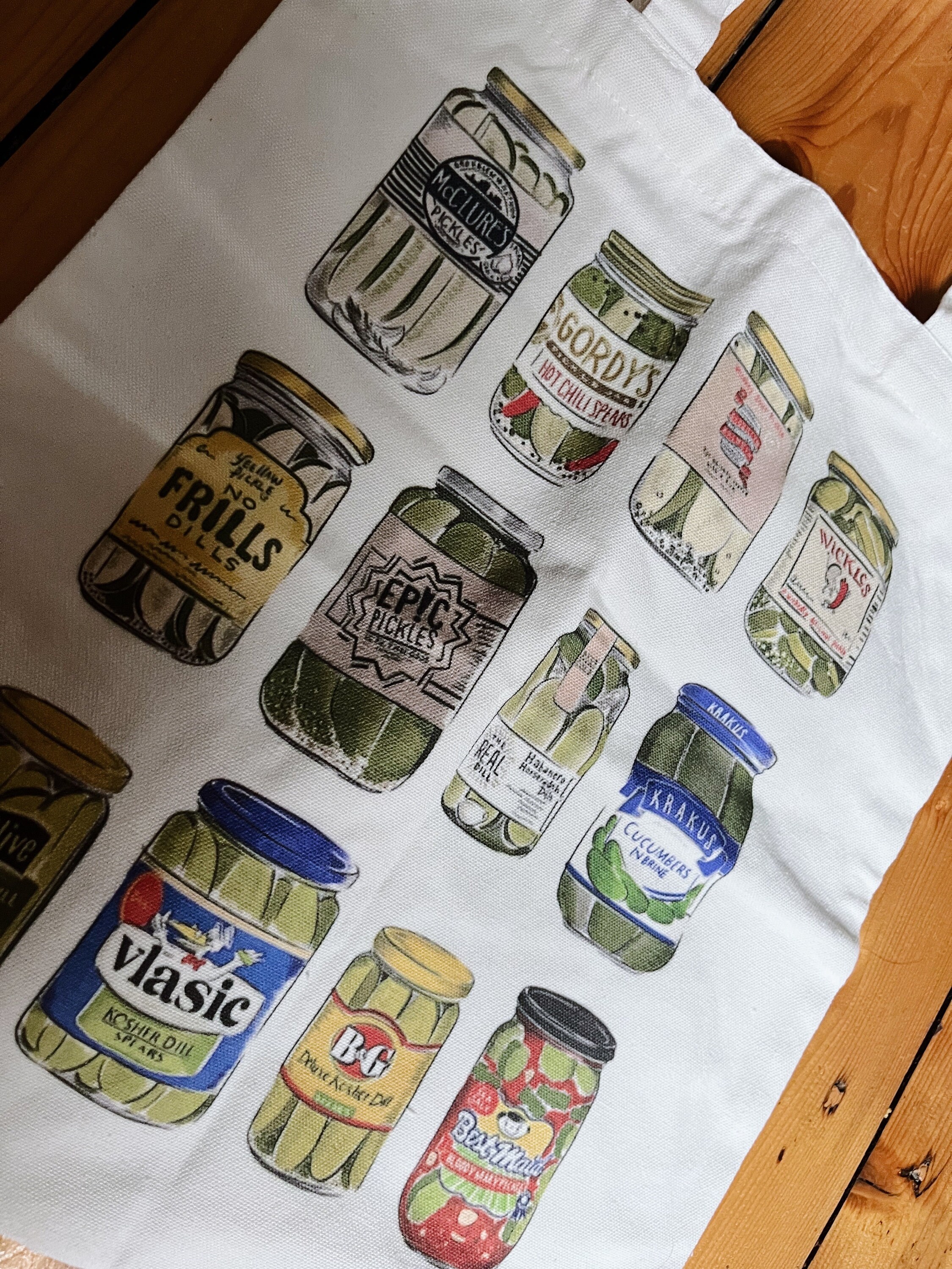 Pickle Bag Cucumber Bag Mixed Pickles Jute Bag Printed on Both Sides ...