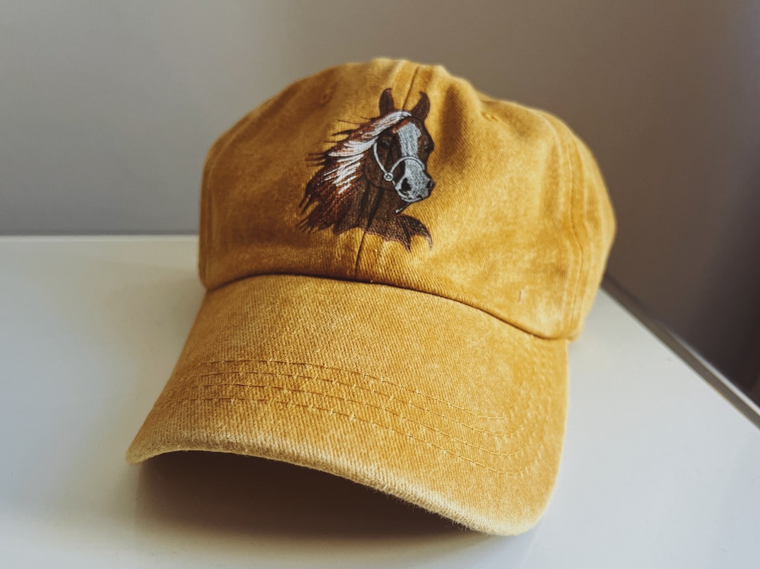 Fancy Horse Cap Baseballcap Stone Washed Used Look Vintagestyle Dad Hat ...