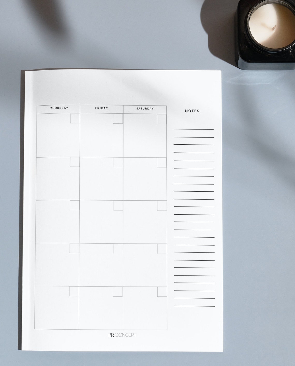 Blank Monthly Calendar| Two Page Spread|printable Planner Inserts ...