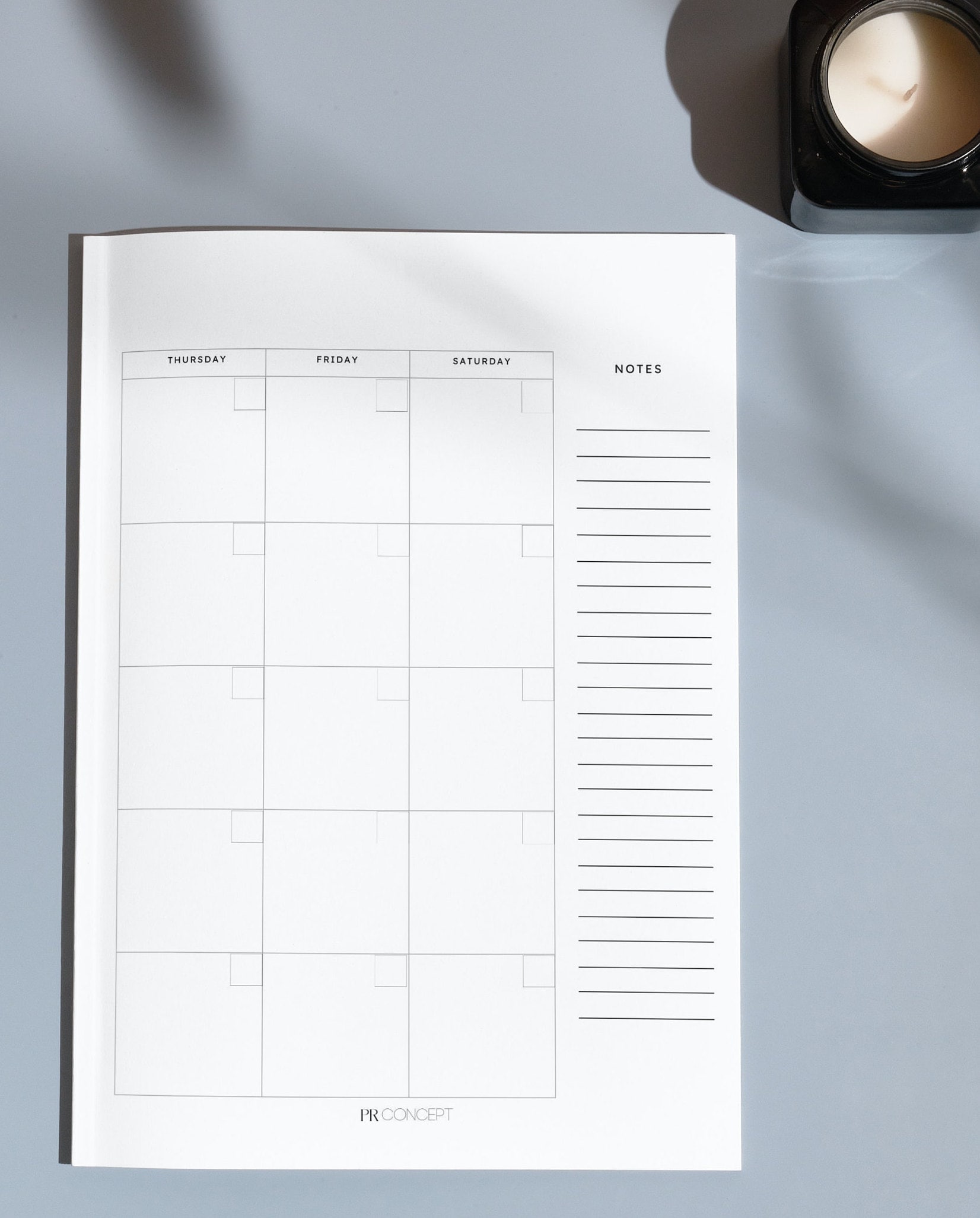 Blank Monthly Calendar| Two Page Spread|printable Planner Inserts ...