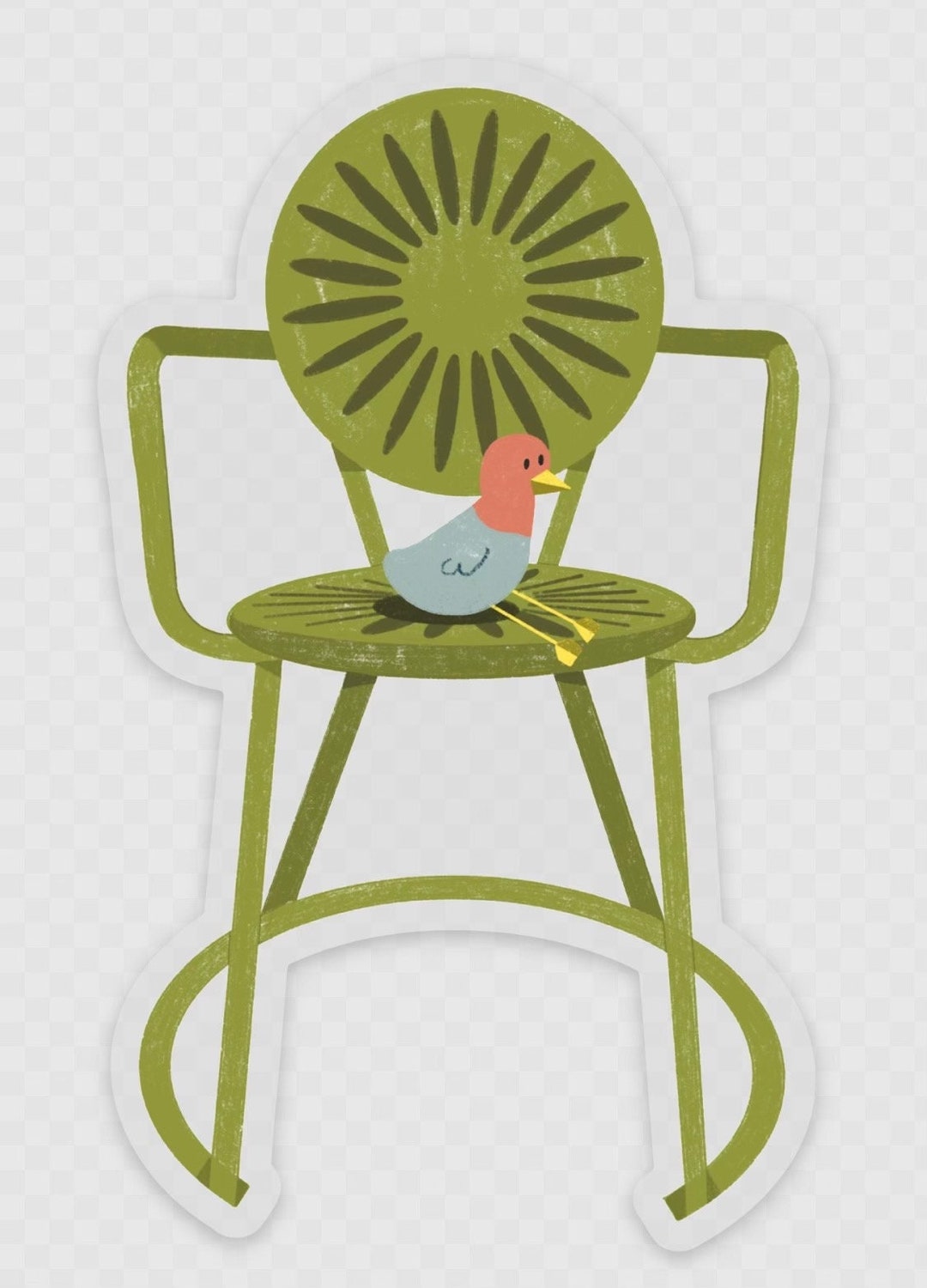 Memorial Union Terrace Chair Sticker - Etsy