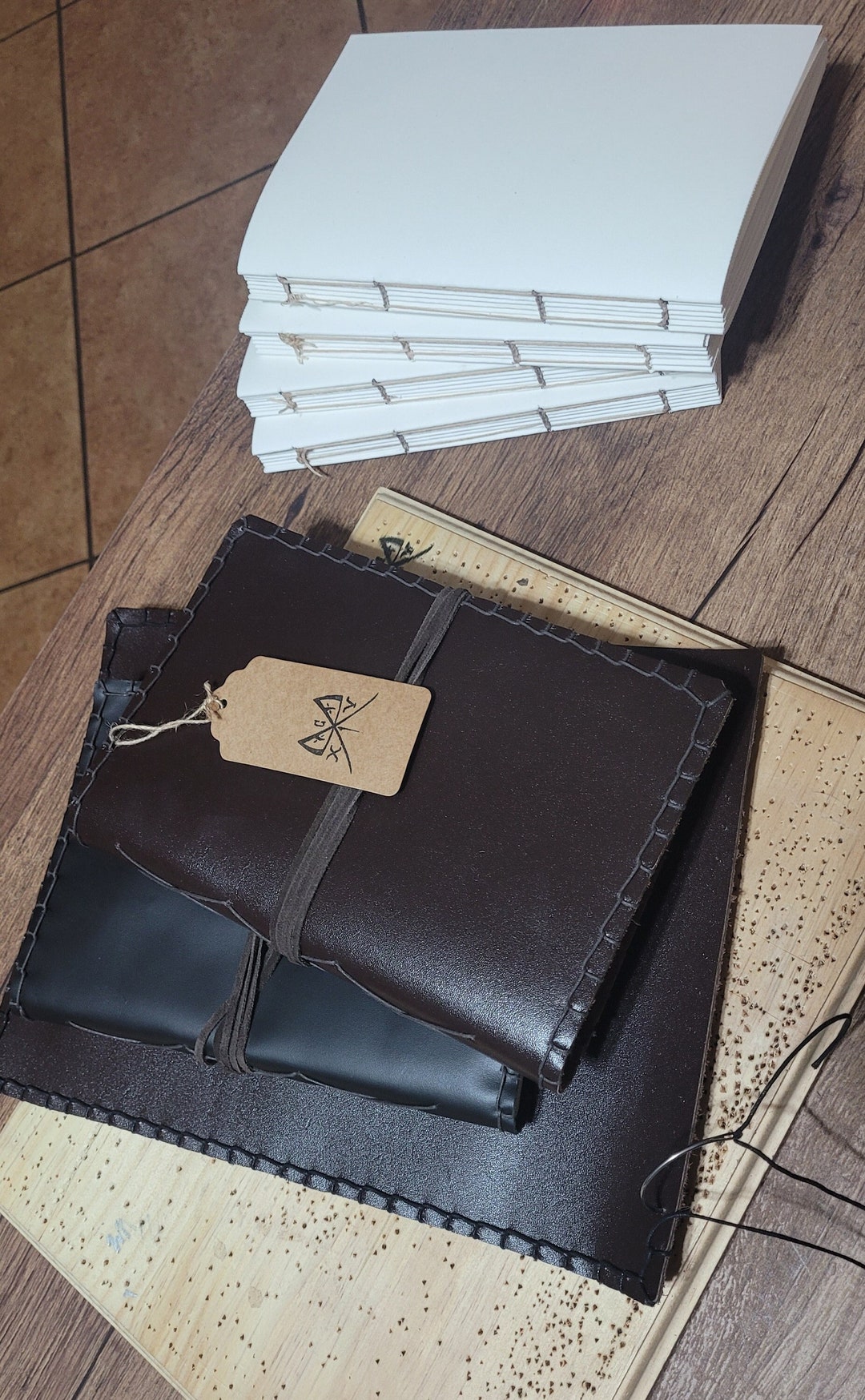 Handmade Leatherbound Blank Journals - Etsy