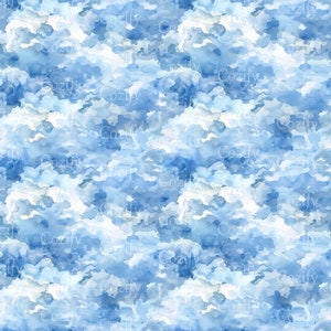 15 Watercolor Sky Digital Paper| Patterns| Printable| Seamless| Digital ...