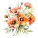 12 Watercolor Poppy Flowers| Clipart| Printable| Digital Download ...