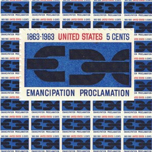 Emancipation Proclamation - US Stamp Sheet (50) - Scott #1233 - Etsy