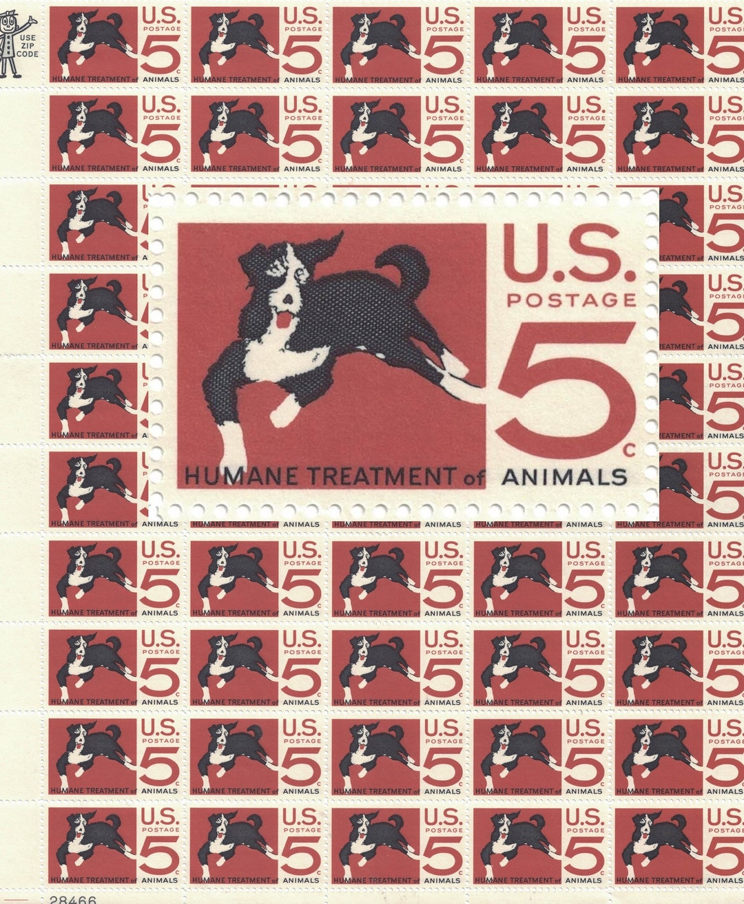 Humane Treatment of Animals - US Stamp Sheet (50) - Scott #1307 - Etsy